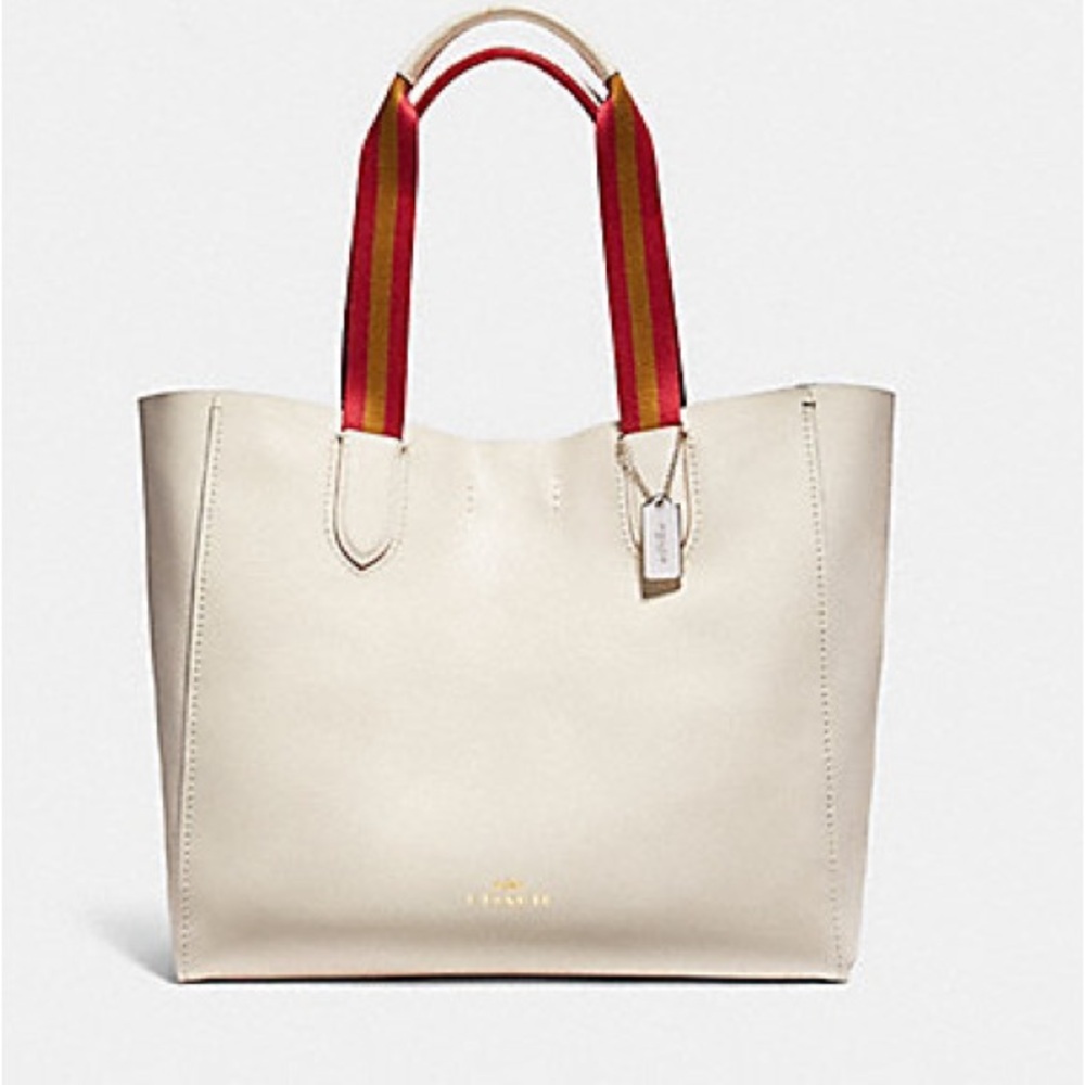 Coach Large Derby Tote In Multi Edgepaint Pebble Leat… - Gem